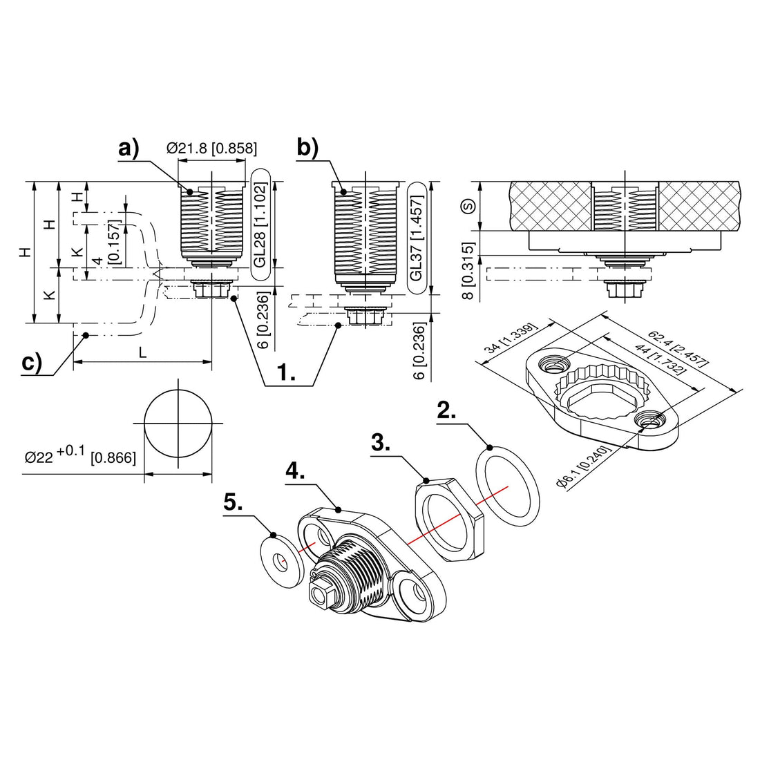 Dirak Flush-mounted Compression Latch - Stainless Steel | Selectlok ...